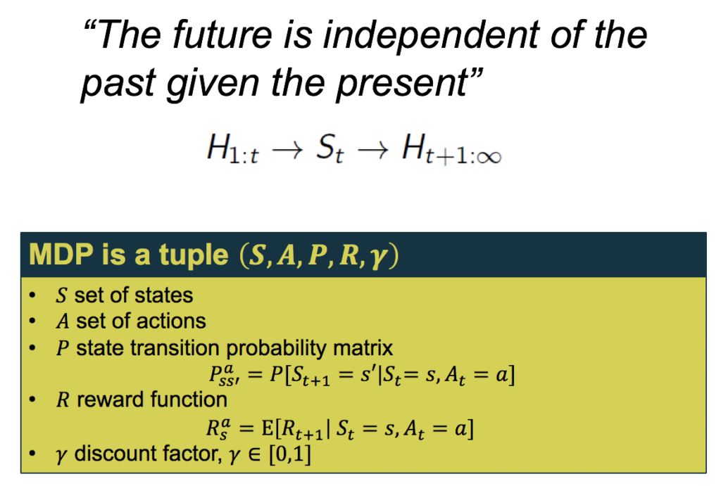 Reinforcement Learning Ii Markov Decision Process And Rl Agent Ju Yang